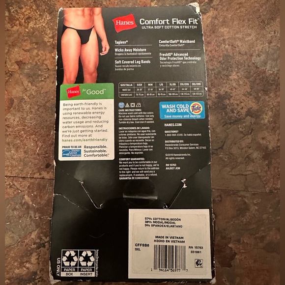 Hanes Underwear And Socks Hanes Mens Comfort Flex Fit Ultra Soft Cotton Stretch String Bikinis
